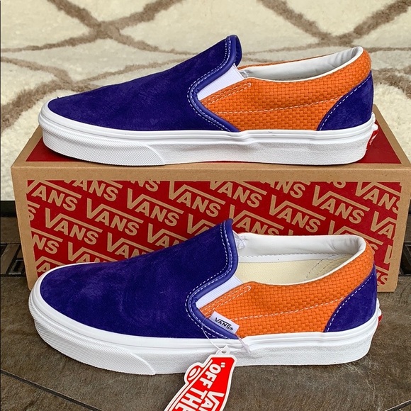 Vans | Shoes | Vans Classic Slip On P C Royal Blueapricot Wmns | Poshmark